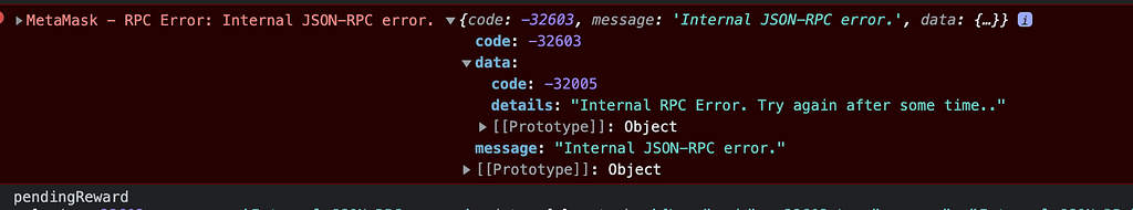 Multiple executeFunction calls cause MetaMask - RPC Error: Internal ... Multiple executeFunction calls cause MetaMask - RPC Error: Internal ...