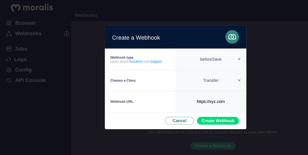 [SOLVED] How can I setup Moralis webhook? - Moralis General - Moralis Web3 Forum - Largest Web3 ...