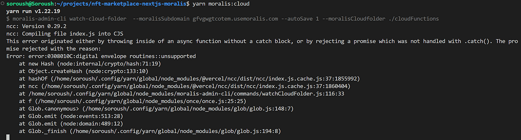 Moralis cloud function script error - Moralis General - Moralis Web3 Forum - Largest Web3 Dev ...