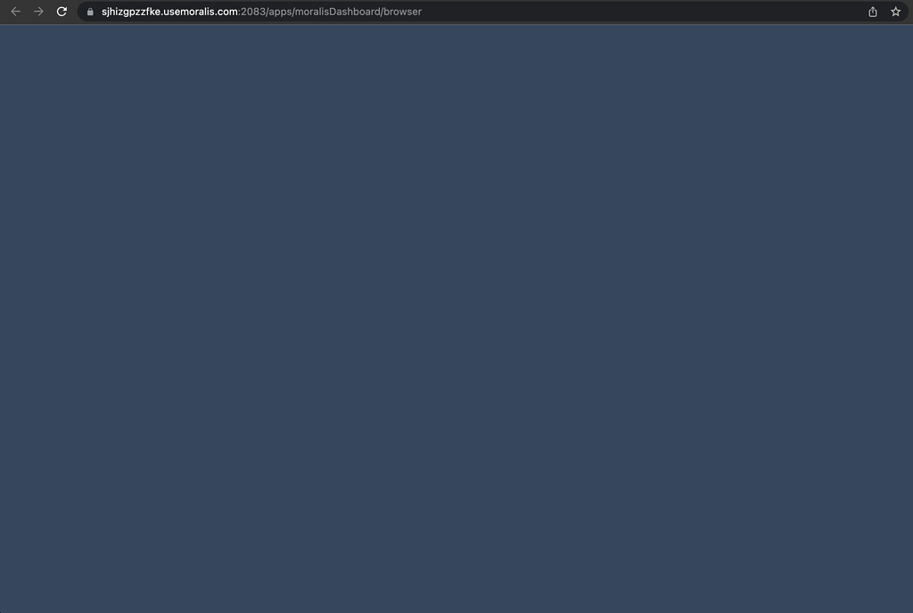 Solved Server Database Dashboard Not Loading Technical Issue Reporting Moralis Web3 Forum 4744