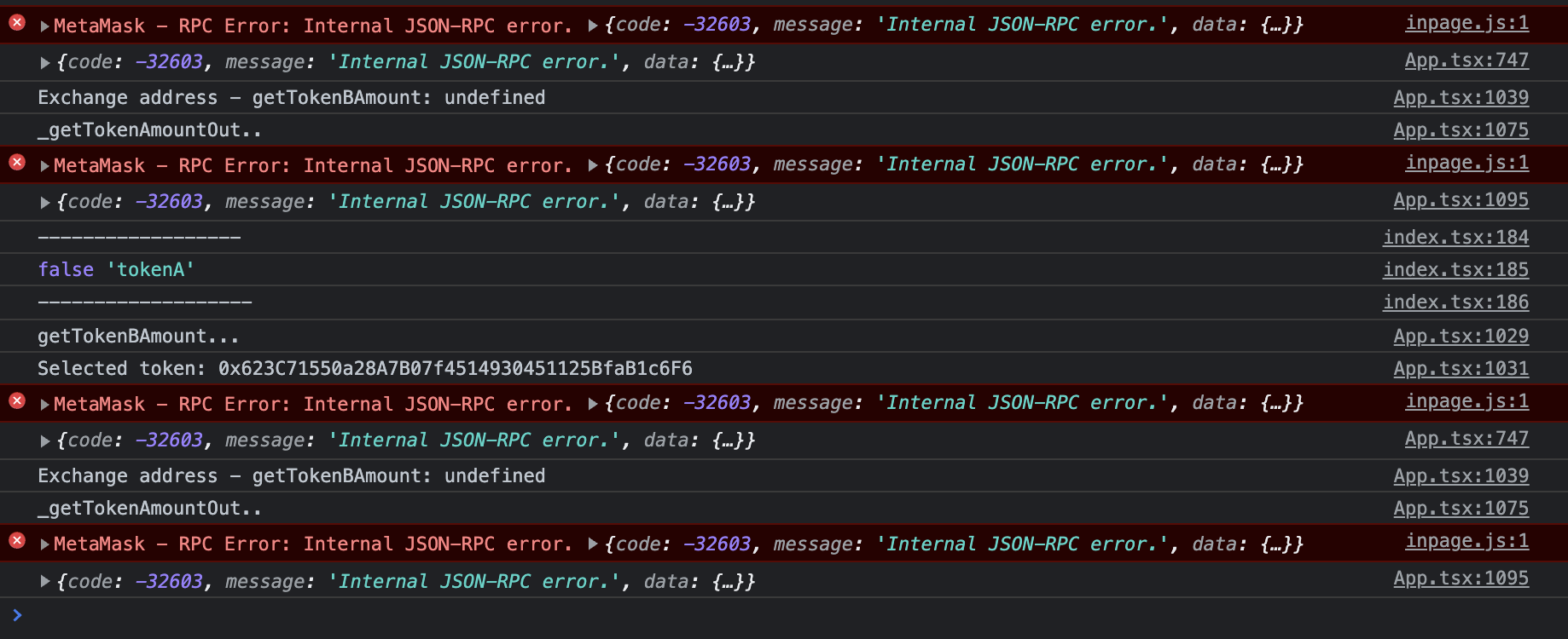 MetaMask RPC Error Internal JSON RPC Error Moralis General 
